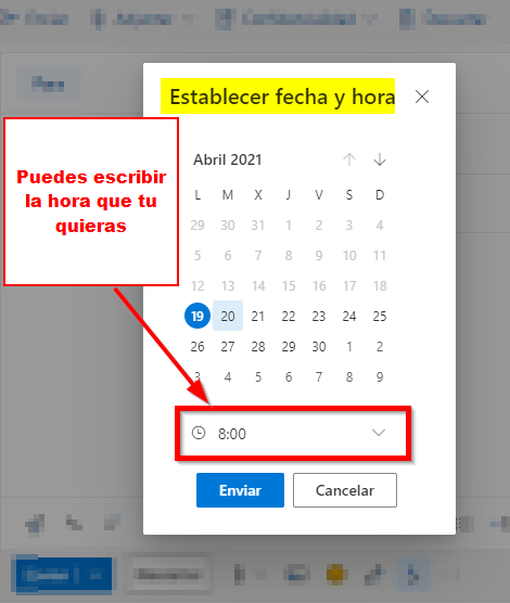 Conoce Las / Connais Les TIC - Programar envío de correos en outlook