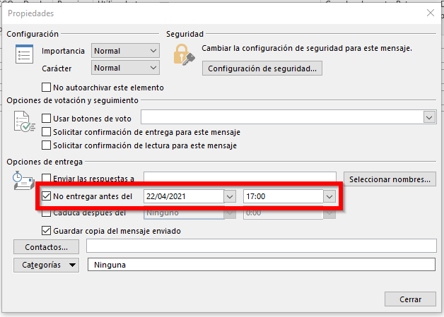 Conoce Las / Connais Les TIC - Programar envío de correos en outlook